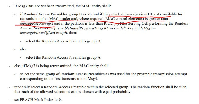 UE RRC request in Random Access Resource allocation - RAN - telecomHall ...